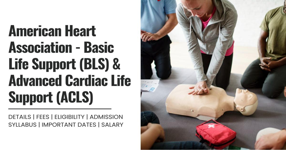 American Heart Association - Basic Life Support (BLS) & Advanced ...
