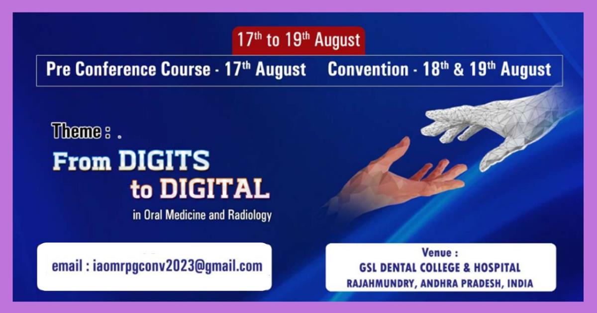IAOMR NATIONAL PG CONVENTION 2023