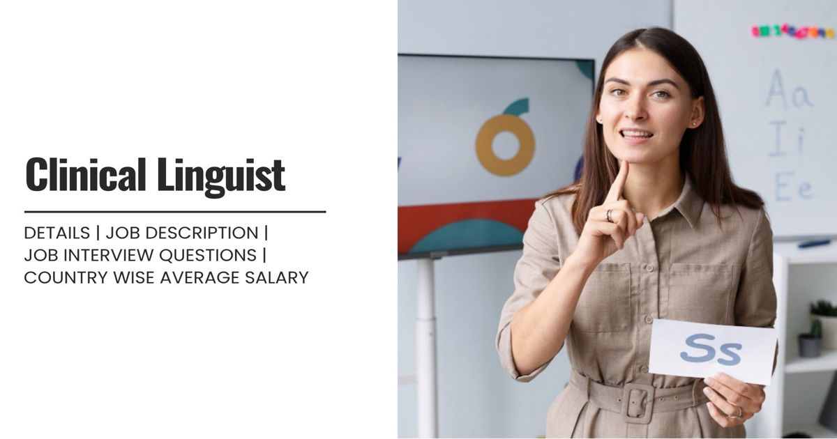 Clinical Linguist Definition,Roles,Job Details, Skills,Qualification ...