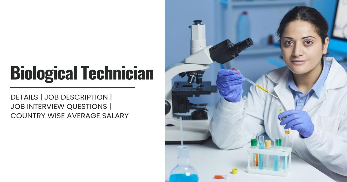 Biological Technician Definition,Roles,Job Details, Skills ...