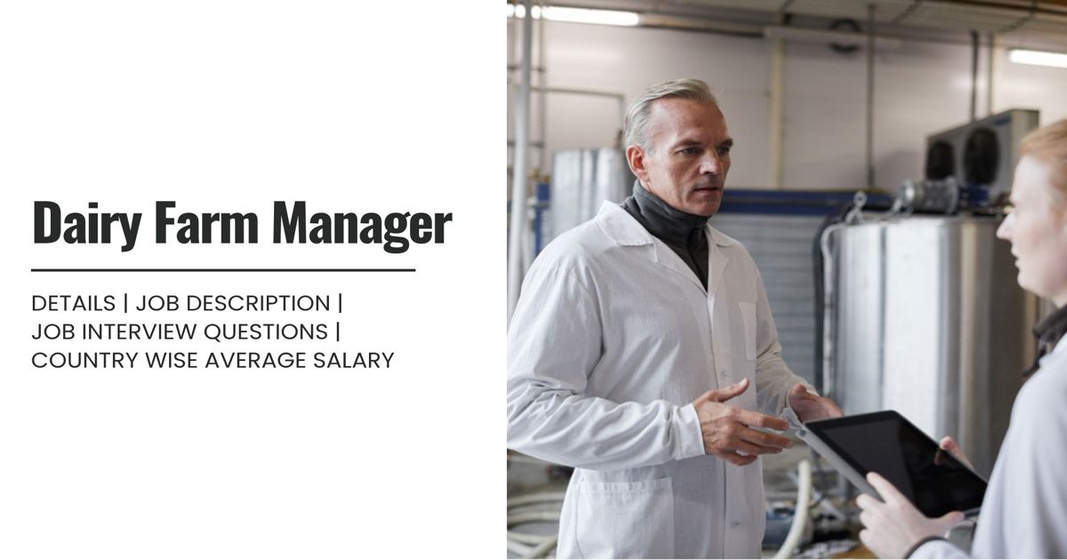 Dairy Farm Manager Definition,Roles,Job Details, Skills,Qualification ...
